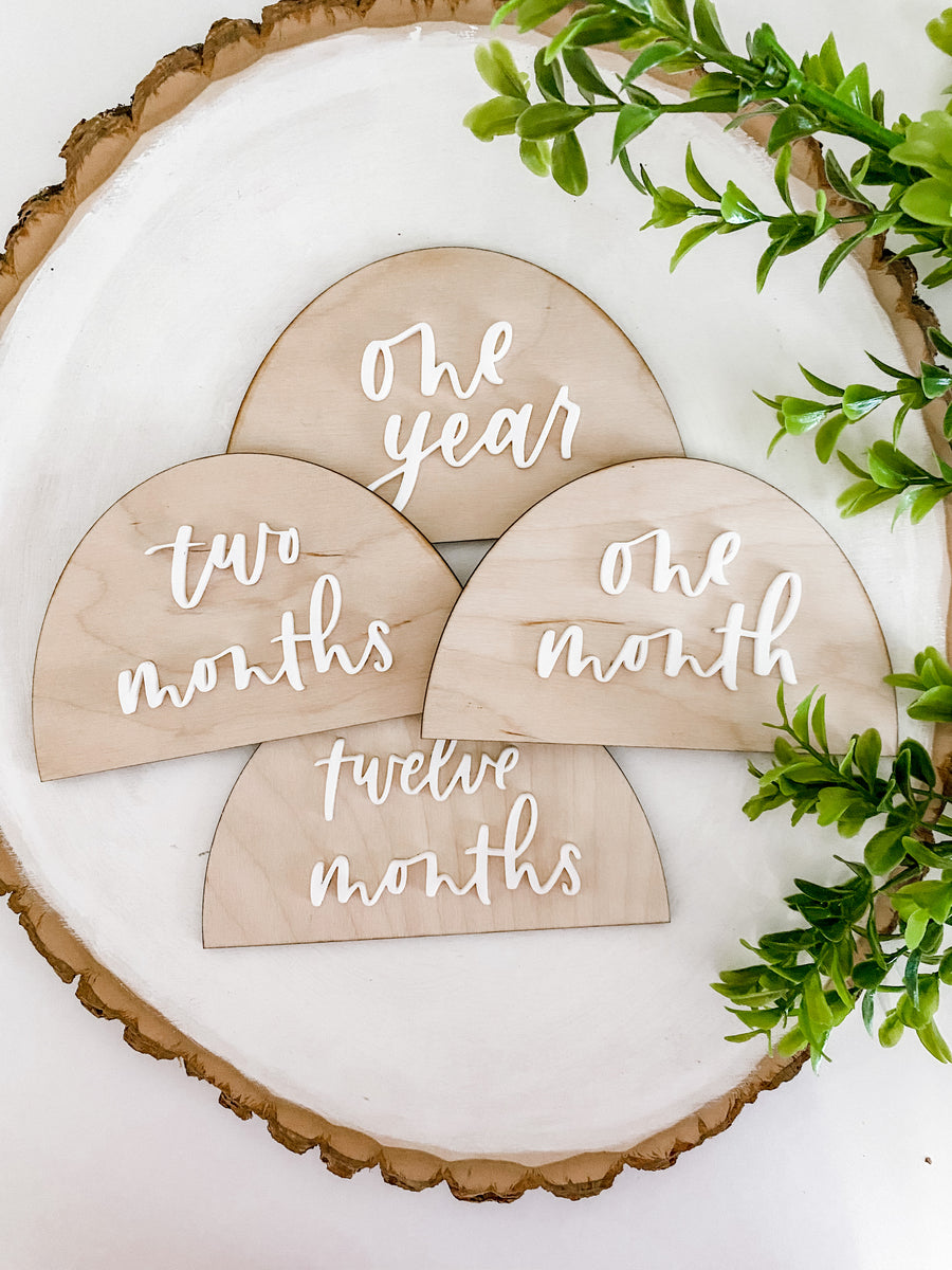 3D Milestone Card – Amber Christi Design