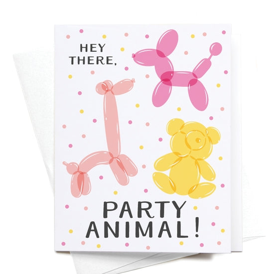 Party Animal Greeting Card – Amber Christi Design